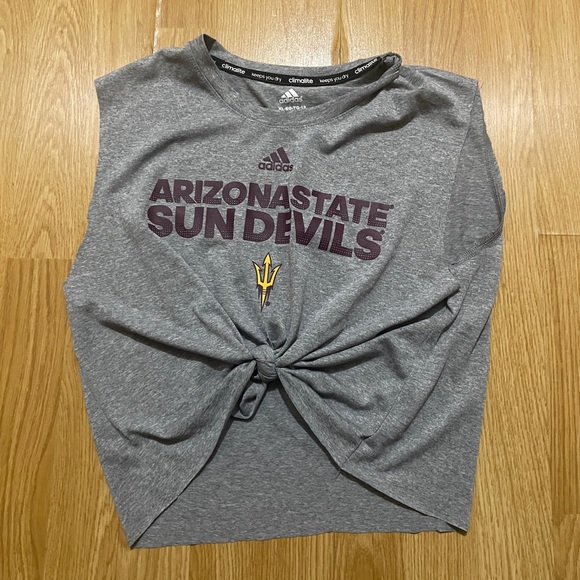 adidas | Tops | Arizona State Reworked Crop Muscle Tank | Poshmark